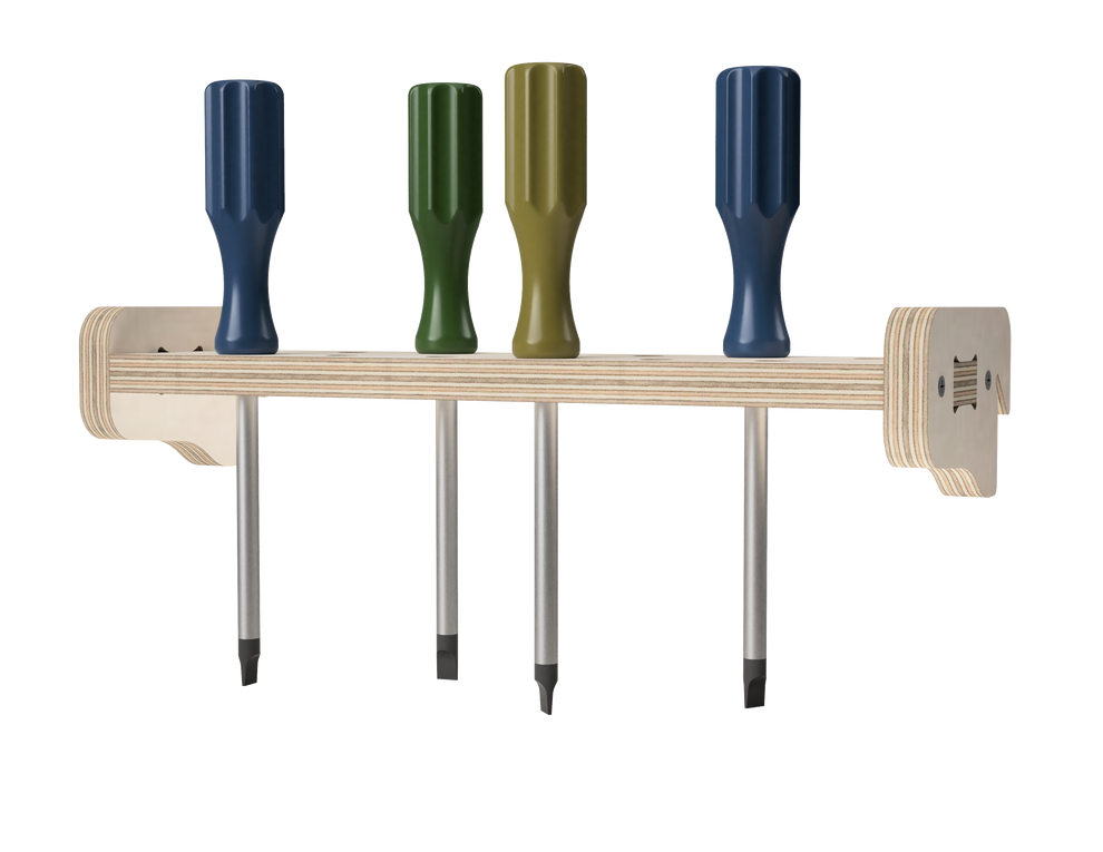 Screwdriver Rack - French Cleat Attachment - DXF Files – Aribabox