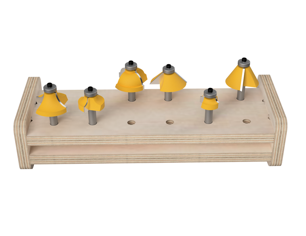 Router Bit Stand - French Cleat Attachment - DXF Files – Aribabox