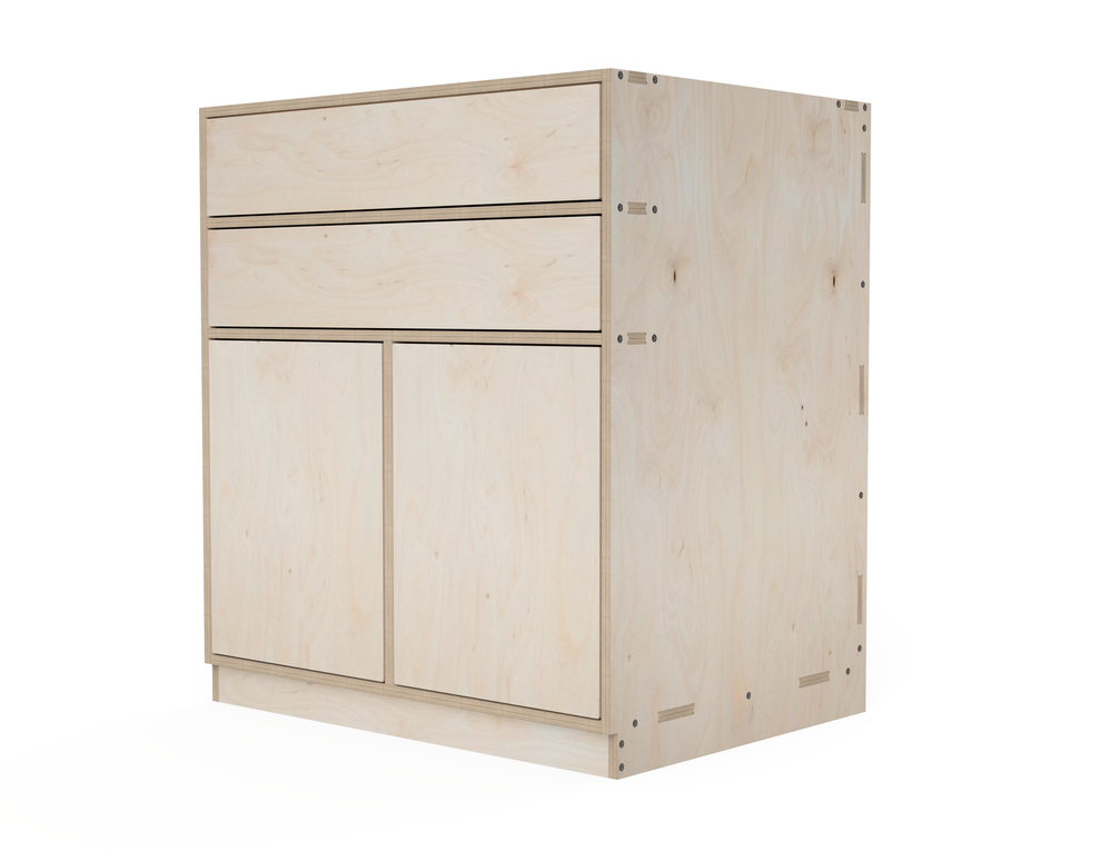 Double Kitchen Cabinet - Large Drawers (Inset Door Cabinets) DXF Files ...
