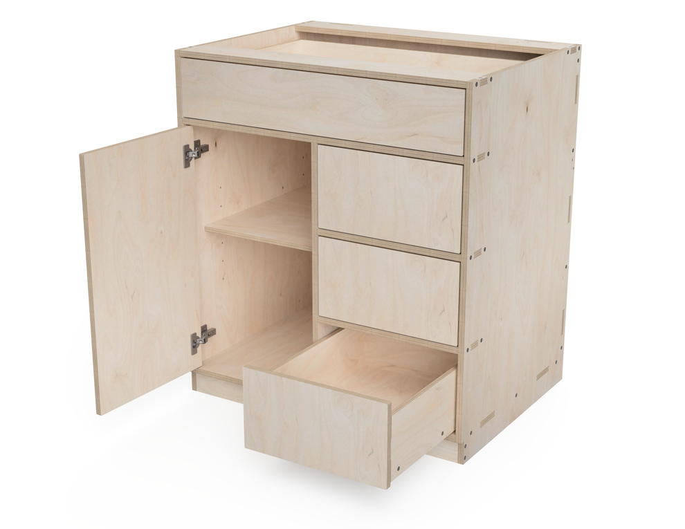 Double Kitchen Cabinet - Universal (Inset Door Cabinets) DXF Files ...