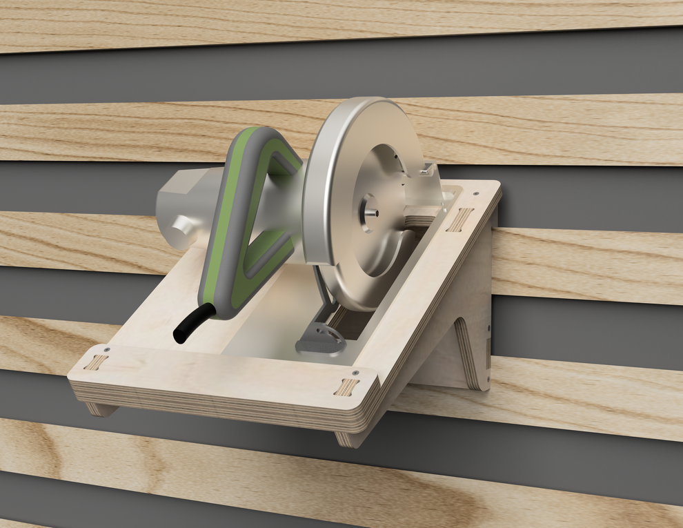 Circular Saw Stand - French Cleat Attachment - DXF Files – Aribabox