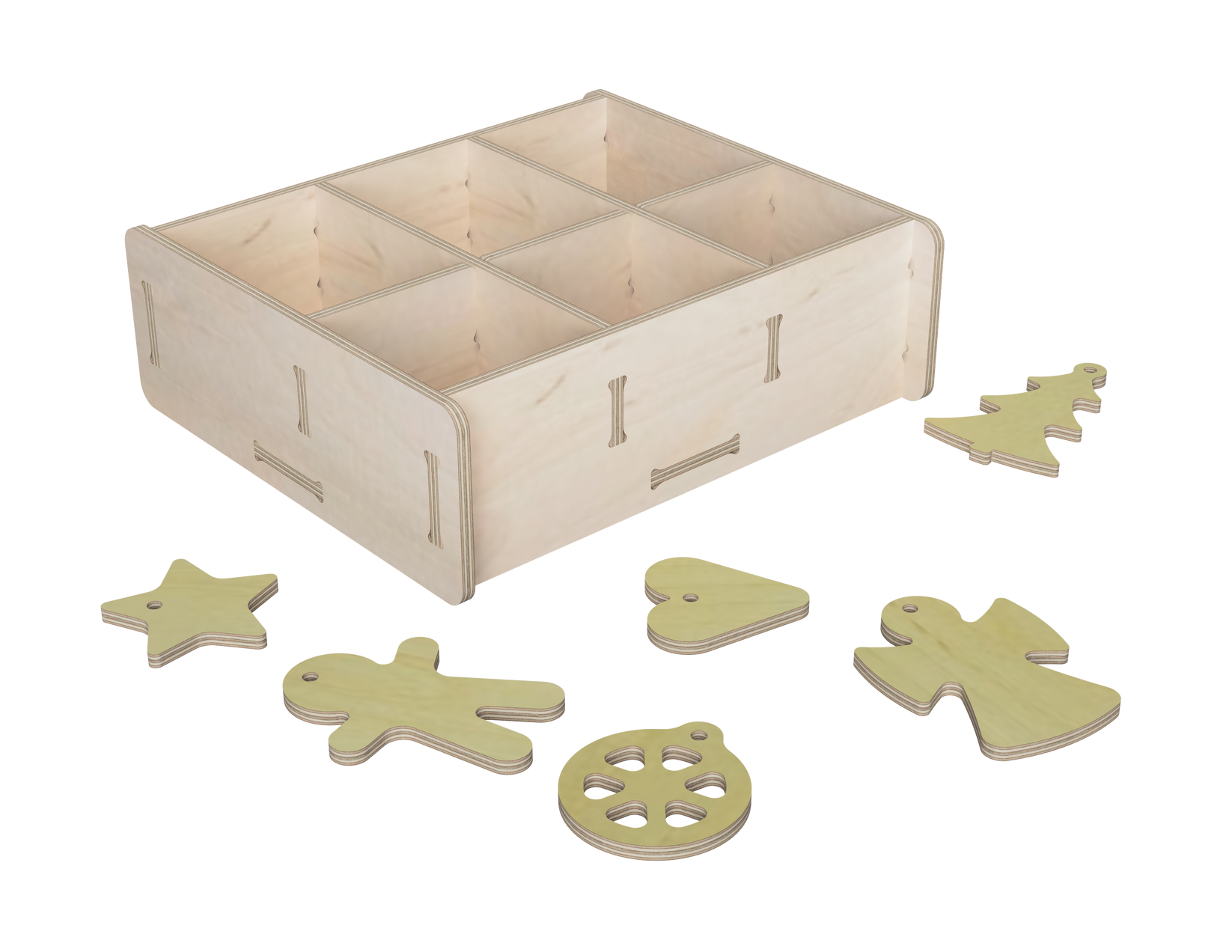 Christmas Tree Decorations DXF Files – Aribabox