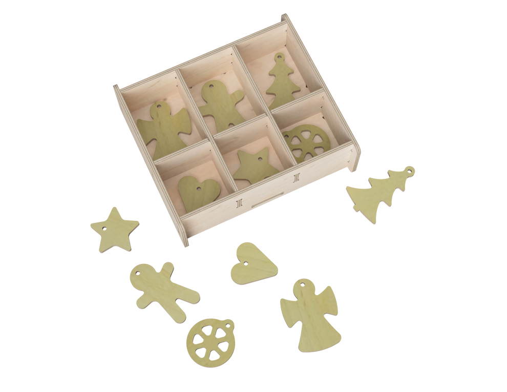 Christmas Tree Decorations DXF Files – Aribabox