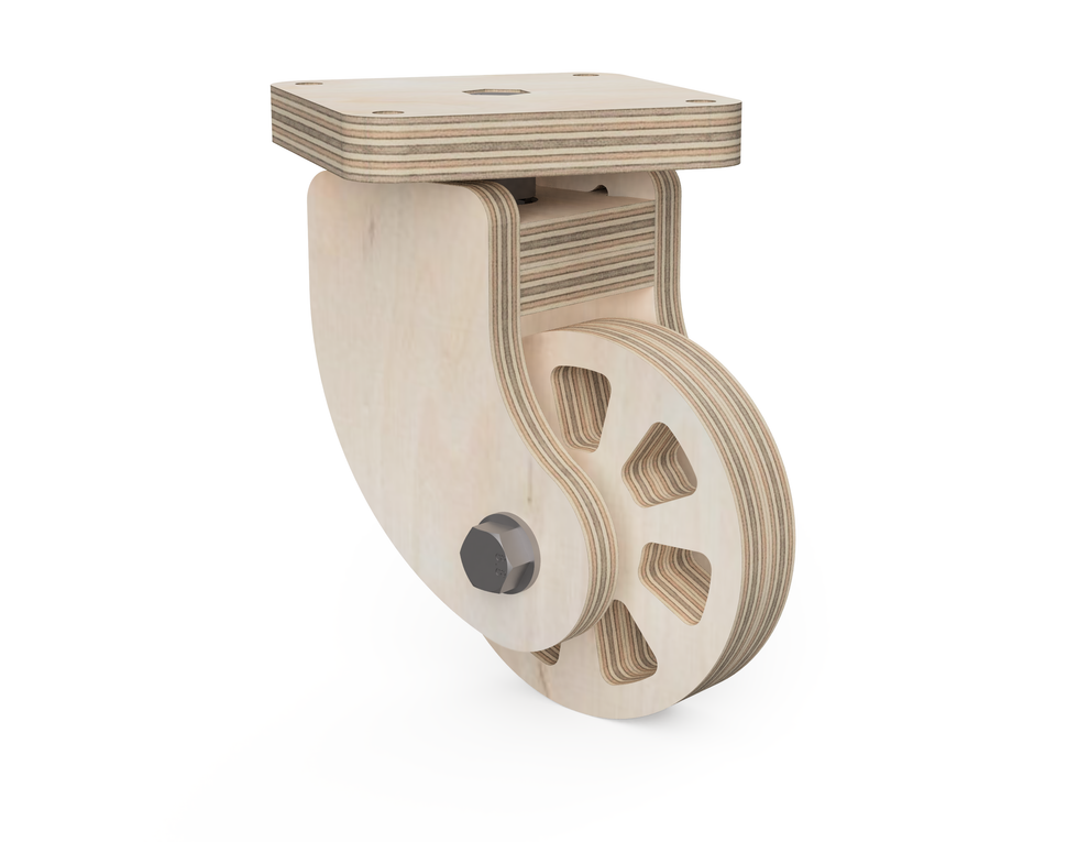 Simple Caster Wheel DXF files – Aribabox