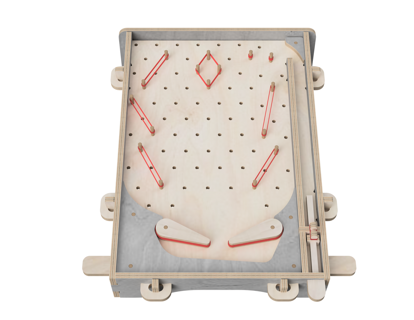 Simple Pinball Table DXF Files – Aribabox