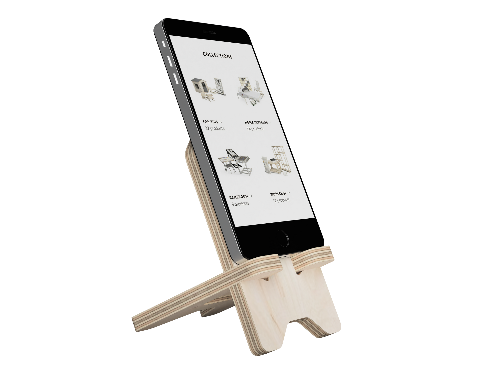 Phone Stand DXF file – Aribabox