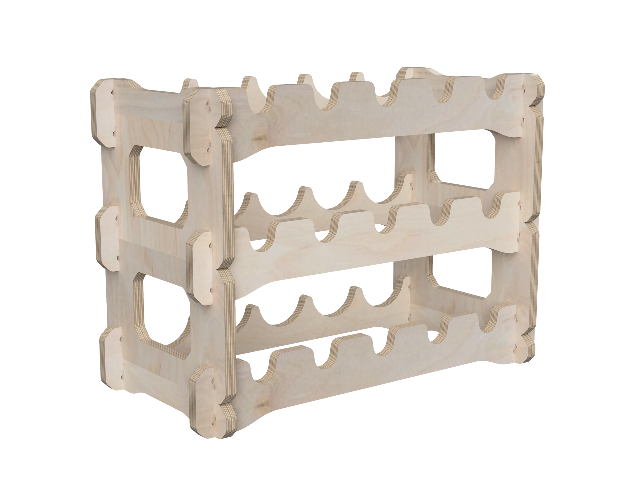 Stackable Wine Rack DXF file – Aribabox