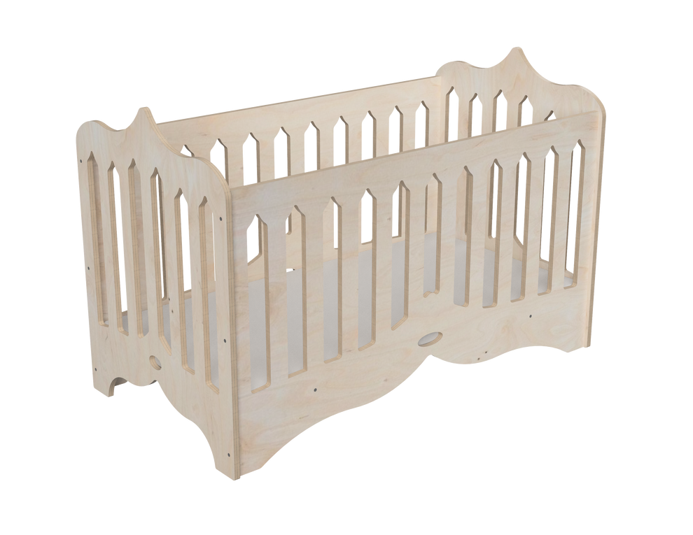 Gothic Baby Crib DXF file – Aribabox