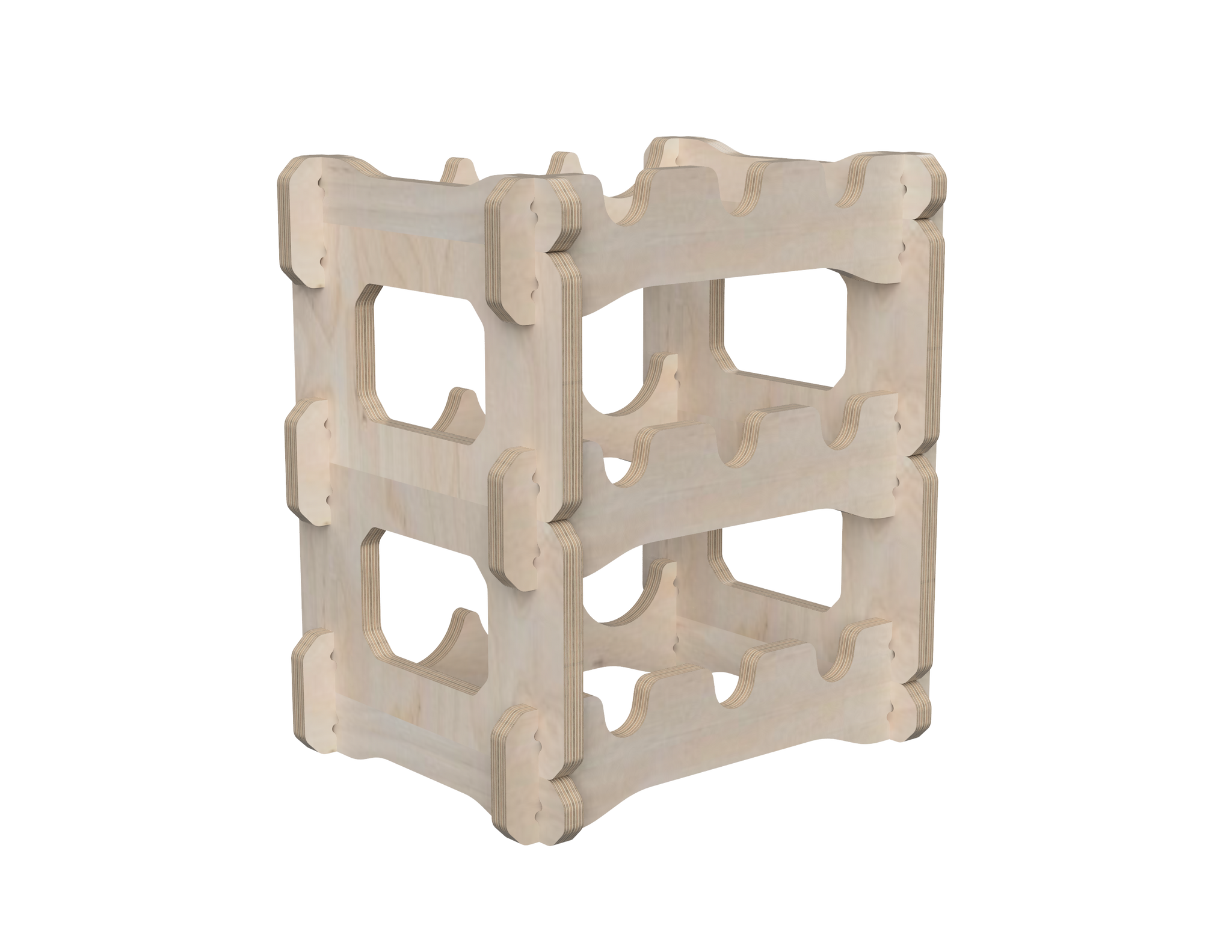 Stackable Wine Rack DXF file – Aribabox